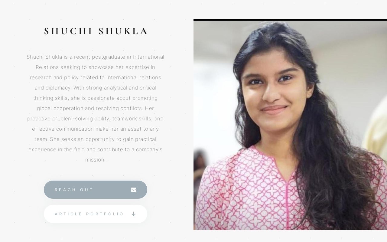 Shuchi Shukla International Diplomacy